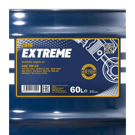 MANNOL 7915 EXTREME 5W-40 60 liter